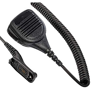 V&L Speaker Mic Compatible with Motorola Radios APX4000 APX6000 APX7000 XPR6350 XPR6550 XPR7350 XPR7550（ APX 4000 6000 7000 XPR 7550 7350 6550, Noise Reduction Shoulder Microphone with 3.5mm Earpiece