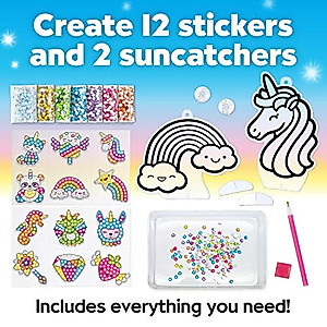 Creativity for Kids Big Gem Diamond Painting Kits: Magical Stickers and Suncatcher DIY Kit - Diamond Art for Kids, Unicorn Gifts for Girls Ages 6-8+
