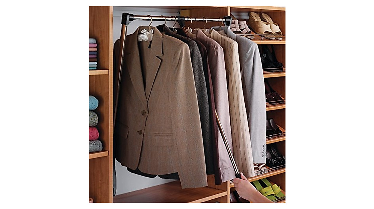 Hafele Pull Down Closet Rod - 26 lbs Capacity