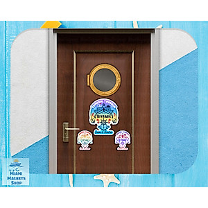 Personalized Cruising Through Years Cruise Door Decorations Magnetic, Anniversary Cruise Magnet for Couples Matching, 10, 20, 30 Years Anniversary Cruise, Caribbean Disney Carnival Ship