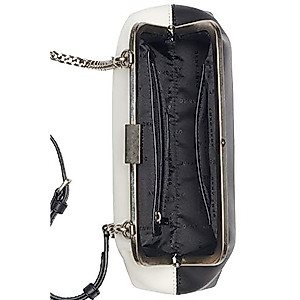 DKNY Farrah Leather Black & White Clutch