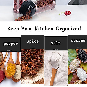 Lyellfe 16 Pack Plastic Spice Jar with Shaker Lid, 12 Oz Empty Seasoning Shaker Bottle, Flap Cap with Pour and Sifter Spice Shaker, Durable Refillable for Spice Top Rack, Herbs, Powder, Glitter