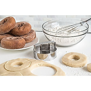 Fox Run Donut Cutter, Tin-Plated Steel, 3-Inch