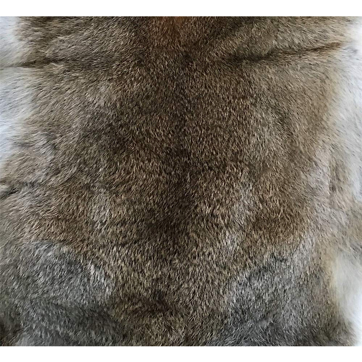 2pcs Natural Tanned Rabbit Fur Hide (10" by 12" Rabbit Pelt with Sewing Quality Leather)