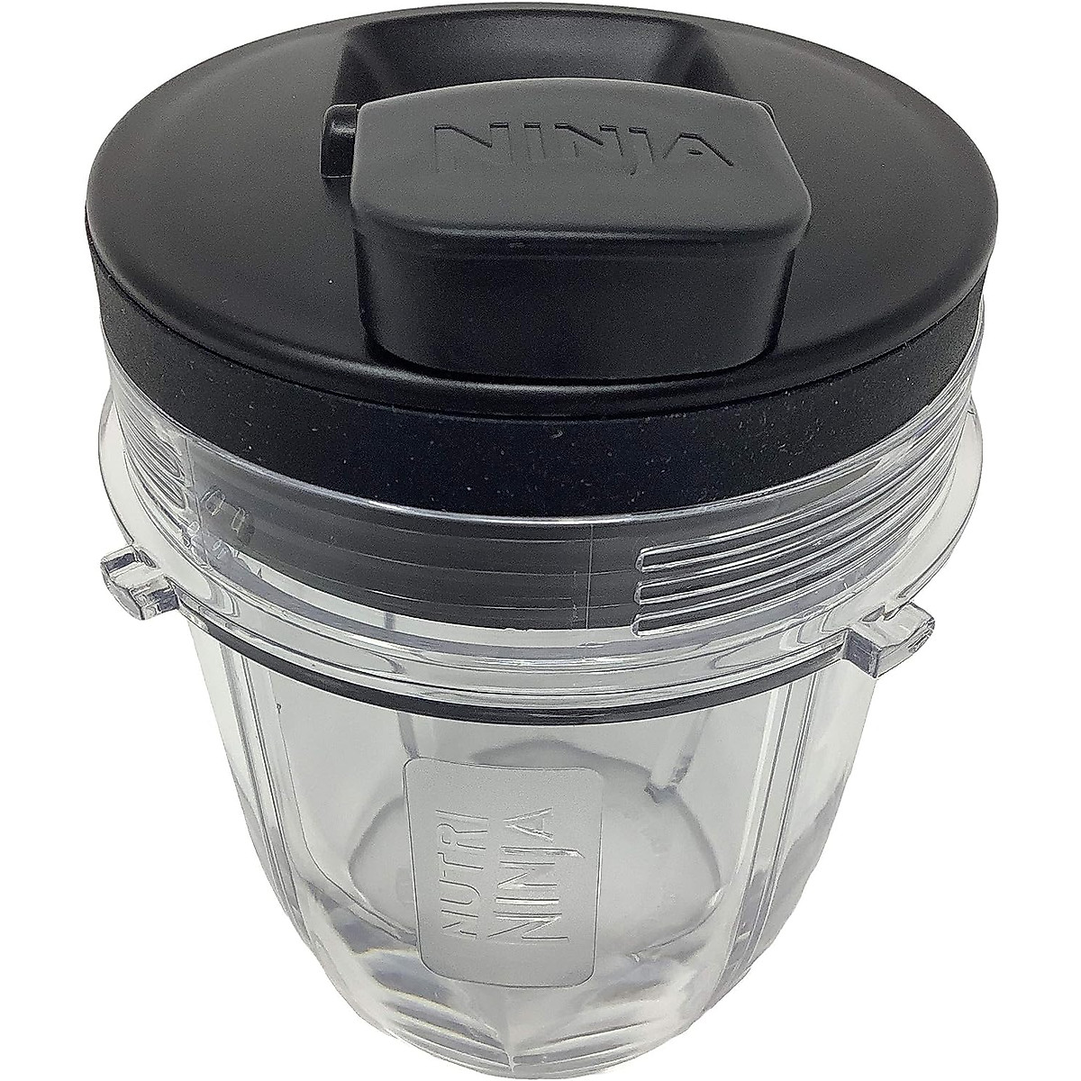 Genuine Nutri Ninja 2-Pack 12oz Tritan Cup w/Spout Lid for Auto-iQ BL450 BL456 BL480 BL482 BL490 BL494 BL641 BL680 BL681 BL682 BL687 BL2012 BN750 BN800 BN805 NN102 Blender
