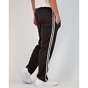 Real Essentials Men's Mesh Athletic Active Gym Workout Open Bottom Sweatpants Pockets Sports Training Soccer Track Running Casual Lounge Comfy Jogging Quick Dry Drawstring Pants- Set 5, XL,Pack of 3