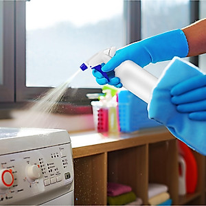 Tioncy 12 Pcs 17 Oz Plastic Spray Bottle Adjustable Spray Bottles Leak Proof Empty Water Bottle Refillable Spray Bottles for Cleaning Solution, Planting, Pet, BBQ, Bathroom, Kitchen (Blue)