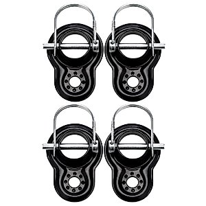 Bike Coupler (2-Pack), Coupler Hitch Attachments Compatible with Schwinn & Instep Bike Trailers, Aftermarket Replacement | Flat Coupler, Designed for Bicycle Carriers & More by Evo Dyne