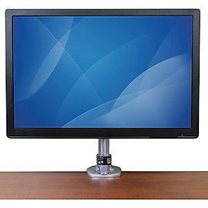 StarTech.com Monitor Desk Mount - Adjustable - Supports Monitors Up to 30" (30.9lb/14kg) - Premium Single Screen VESA Monitor Mount - Desk & Grommet Clamp -Silver (ARMPIVOT)