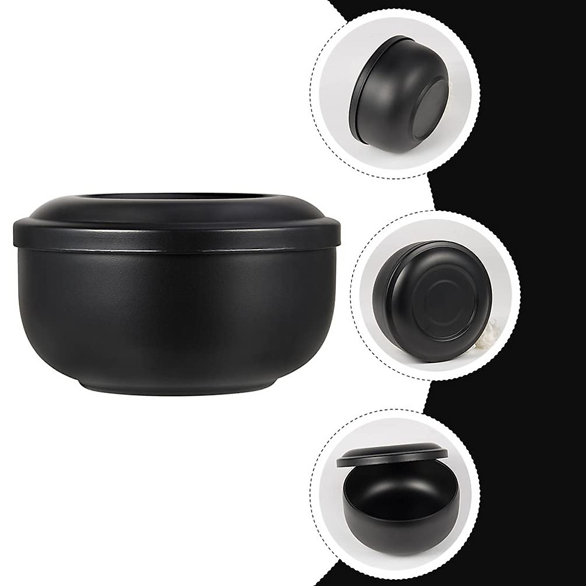 Beaupretty Stainless Steel Shaving Soap Bowl Shaving Mug for Shave Cream Soap Shaving Cup with Lid