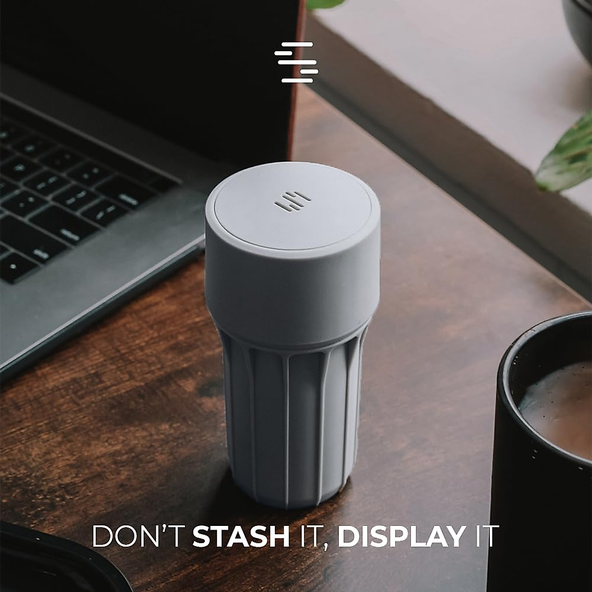 Staze Preserve Vacuum Sealed Storage Jars (148ml) | Patented Smell Proof Containers | Herb Storage & Food Storage Container with UltraViolet Protection -(CLOUD)