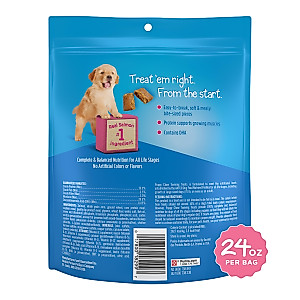 Purina Puppy Chow Training Treats, Healthy Start Salmon Treats - 24 oz. Pouch