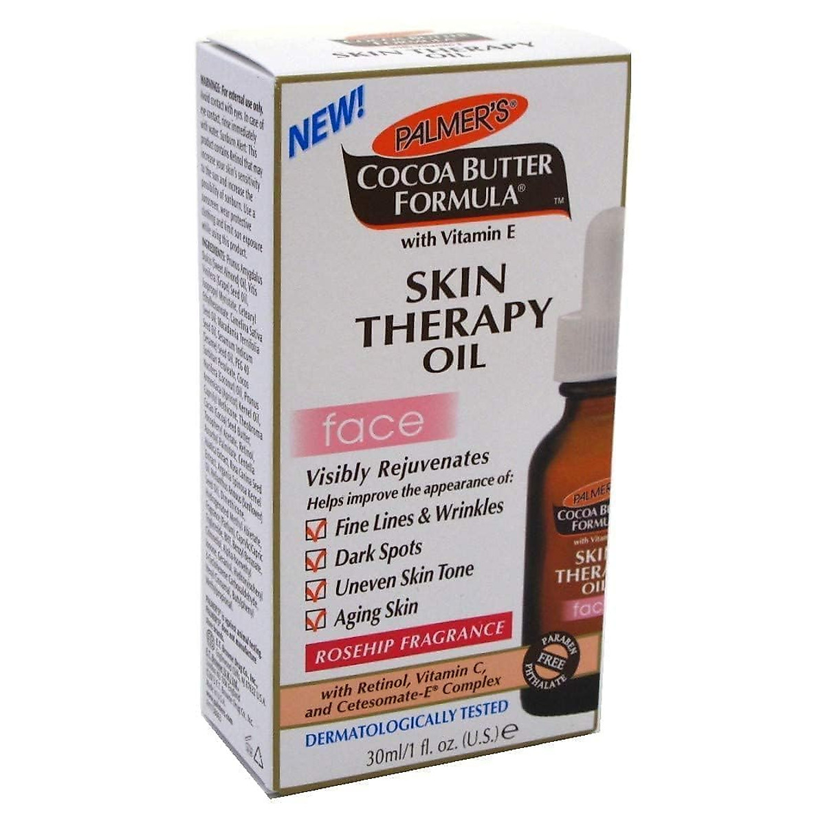 Palmer's Cocoa Butter Formula Skin Therapy Oil for Face 1 oz (Pack of 3)