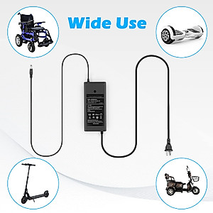 54.8V 2A Power Supply Adapter Charger for 48V 13S Lithium Li-ion Battery Pack DC Plug 5.5mm 2.1mm