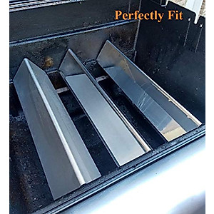 Gassaf 15.3 inch Flavorizer bar & 18 inch Burner Tube Set Replacement for Weber 7635 69785, Spirit 200 Series Spirit S-210, S-220, E-210, E-220, 3-Pack Stainless Steel Flavor Bar & Burner Tube Kit