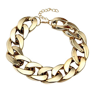 Anklet for Women Chunky Golden Sandal Ankle Women Beach Silver Anklet Fashion Chain Foot Anklet Ankle Bracelets (Gold)