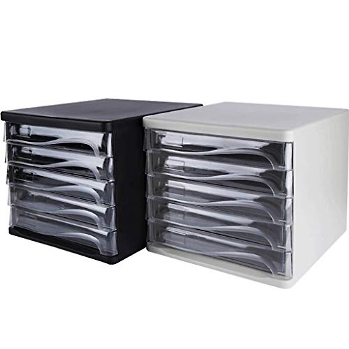 NAHDU Document Organizer - Half Transparent Vertical File Cabinet 4 Drawer Function Flat Drawer (Color : D)