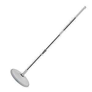 Zerodeko Disc Mop Porcelain Tile Cleaner Flat Mop Encaustic Tile Flooring Hardwood Floor Mop Glasses Cleaner 360° Round Absorbent Round Mop Rod Mop Head Set Mop for Hardwood Refill Ceiling