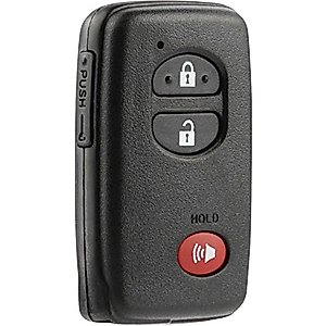 Smart Key Fob Keyless Entry Remote Shell Case & Pad fits Toyota Highlander Prius Rav4 Venza (HYQ14AAB, HYQ12ACX, HYQ14AEM)