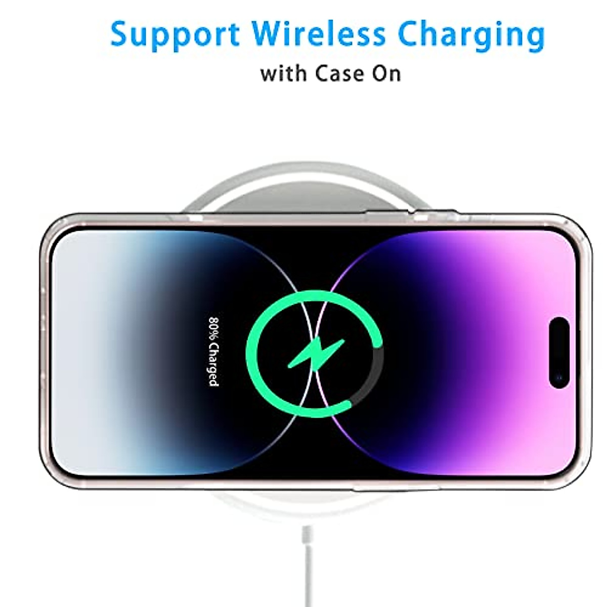 JJGoo Compatible with iPhone 14 Pro Max Case Clear, Soft Shockproof Protective Slim Thin Bumper Cover Transparent Phone Cases