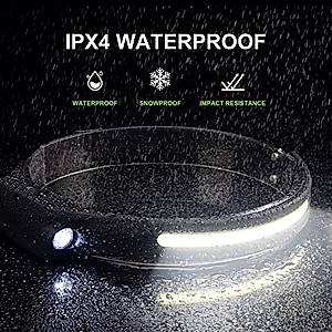 Soshine led headlamp Rechargeable 2pack Headlight 230 Wide Beam led headlamp Motion Sensor, 5 Modes Lightweight Waterproof Headlamps for Camping, Running, Cycling, Fishing,Repairing