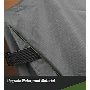 NUPICK Patio Sofa Cover, 78 Inch Outdoor Furniture 3-Seat Couch Cover, 100% Waterproof, Rip-Stop and Weather Resistant, Grey