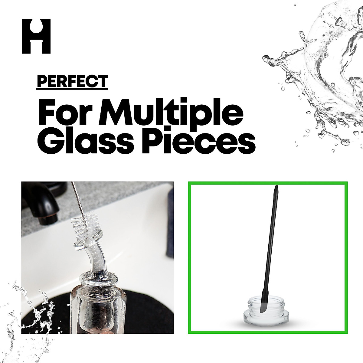 Pipe Perfect | Original (Mid-Sized) | 7pcs Multi-Purpose Brush Pack | Pipe Cleaner for Small Pipe and Tube Cleaning Brush Kit