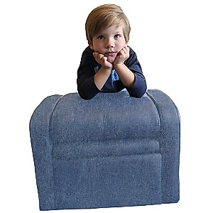 STASH Kids Sofa Chair, Toddler Sofa Chair w/Storage Toddler Fold Out Chair Foldable Couch for Kids upto 200lbs Toddler Chairs, Comfy Kids Lounge Chair