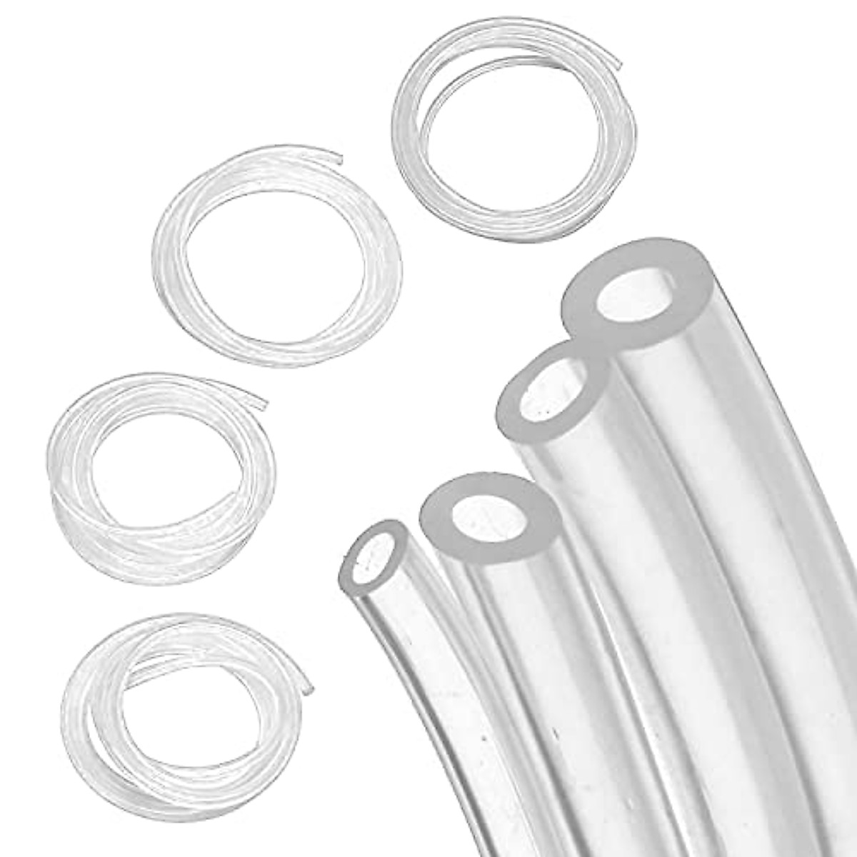 GARDEN SECRETS (4 sizes) Fuel Line Fuel Hose Replacement Fuel Tube for Lawn Mower String Trimmer Chiansaw Blower Generator Power Tools with Small Engine