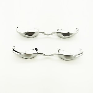 2X Plastic Bumper Buttons Lb Rb Module Replacement Part for Microsoft Xbox One Elite Controller (Silver)