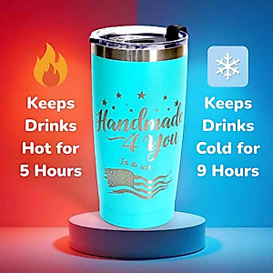 Made4You, 'Birthday Queen', Laser Engraved Stainless Steel Tumbler, 20 Oz., Birthday Theme Gift, Seafoam Color, Gift to Celebrate Your Birthday