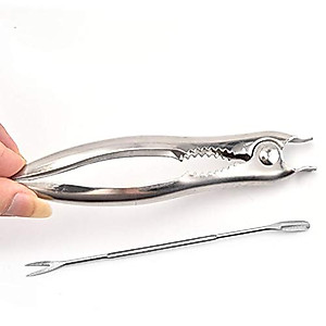 Cabilock Brazil Nuts 3pcs Seafood Tools Crab Crackers Multifunctional Pecan Walnut Plier Opener for Lobster Crab Nut Crawfish Prawns Seafood BBQ Kitchen Tools Brazil Nuts Cleaning Tools