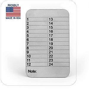 Vilo Cryptocurrency Steel Wallet, 24 seed phrase storage, Stainless Steel Crypto Cold Storage Seed Backup, Compatible with All BIP39 Wallets, Ledger Nano, Trezor, KeepKey, Coldcard,