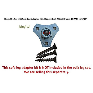 BingLTD - 2" Mahogany Square Tapered Hardwood Sofa Legs - Set of 4 (ST302-157)