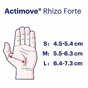 Actimove Rhizo Forte Thumb Brace Medium Left Gray