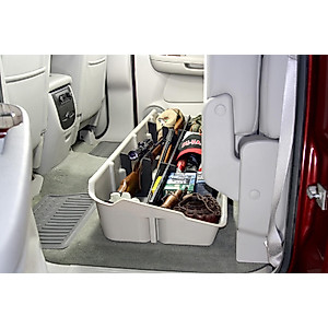 DU-HA Under Seat Storage Fits 07-13 Chevrolet/GMC Silverado/Sierra Light Duty & 07-14 Heavy Duty Crew Cab, Dk Gray, Part #10042