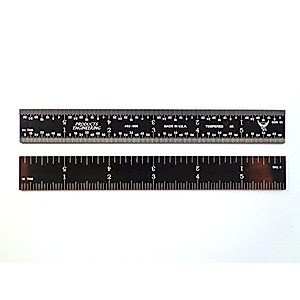 6" EZ Read Rigid Rule Made in USA! 4R Graduation