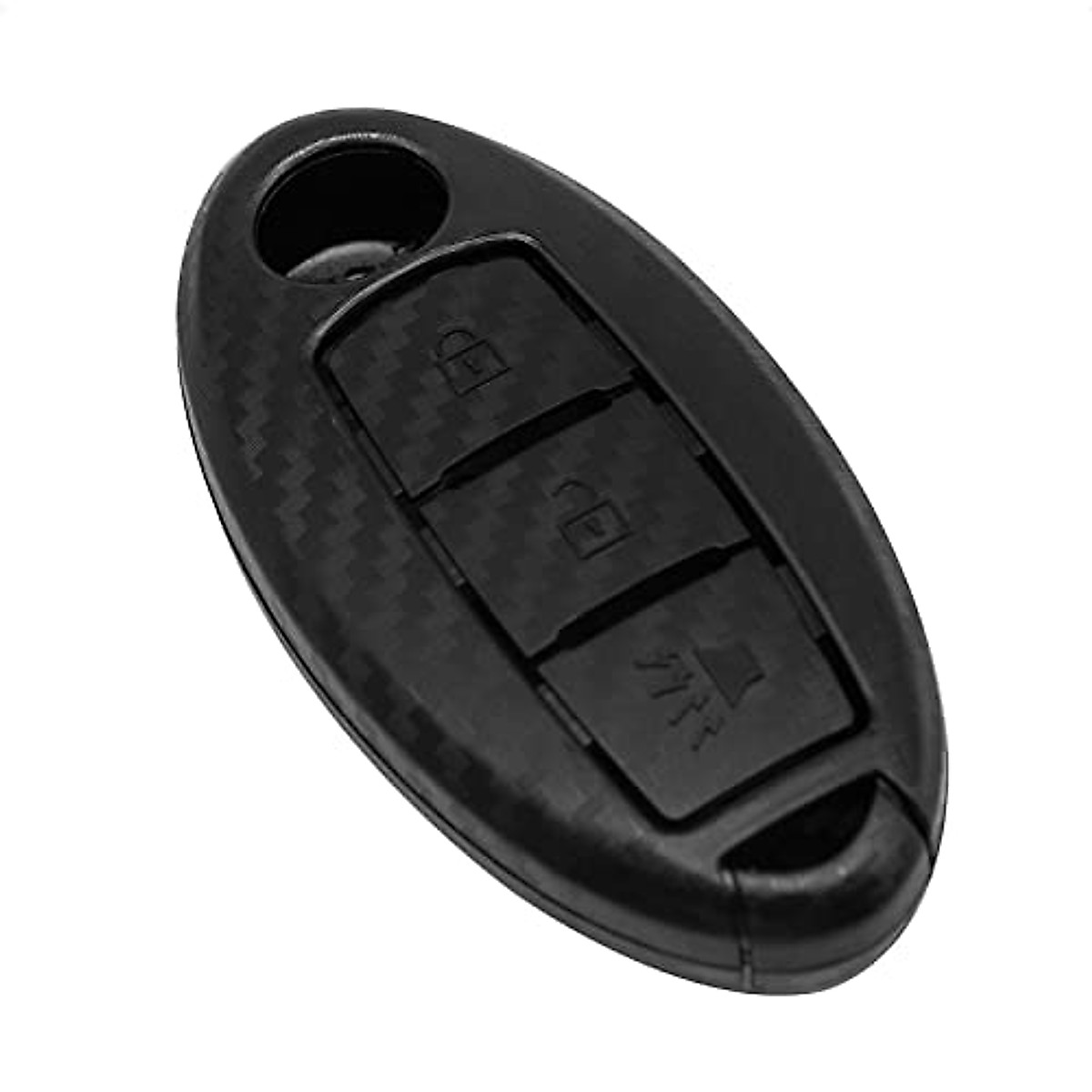 SK CUSTOM Key Fob Case Compatible with Infiniti EX35 EX37 FX35 FX37 FX45 FX50 Q70 QX70 QX50 for Nissan 370Z Armada Cube Juke Leaf Murano Pathfinder Quest Rogue Titan Versa 3 Button Keyless