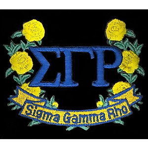 Sigma Gamma Rho Flower Emblem Patch