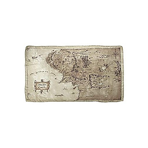 elope Lord of the Rings Middle Earth Map Lightweight Scarf Standard