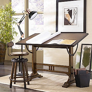 PowerKing Metal Swing Arm Desk Lamps, Adjustable and Flexible, Feading with Base and Clip 2-in-1 Function, Fit E26&E27 Bulbs Base, Application in Bedroom Living Room, Office Home (Black+Rose Gold)