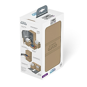 Ultimate Guard 200 Card Twin Flip N Tray Xenoskin Deck Case, Sand