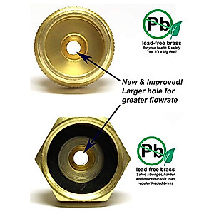 Water Blowout Quick Connect Plug Fittings for Air Compressor, Winterize Kit for RV, Camper, Outdoor Plumbing, Garden Hose, and Sprinkler Systems (One Pair)