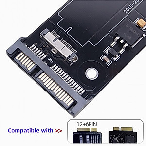 chenyang PCBA 12+6pin SSD to SATA 22Pin Hard Disk Cartridge Drive for 2010 2011 Mac Air A1369 A1370 SSD