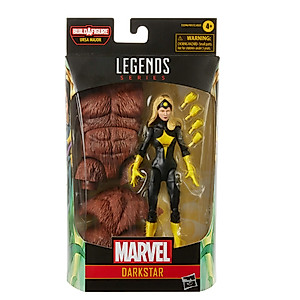 Marvel Legends Series 6-inch Darkstar Action Figure Toy, Premium Design and Articulation, Includes 2 Accessories and 1 Build-A-Figure Part