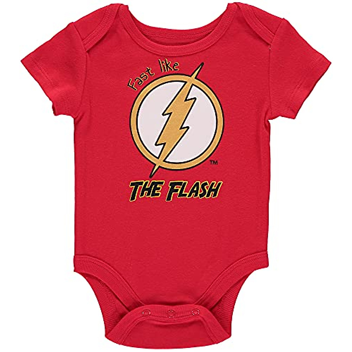 DC Comics Baby Boys Short-Sleeve Bodysuit Three Pack - Baby Boy Clothes Featuring Batman Superheroes (3 Pack, 3-6 Months