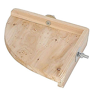 Pet Cage Platform, Eecoo Wooden Corner Platform Shelf Rest Frame Bird Cage Wooden Corner Parrot Hamster My Neighbor Totoro Small Pet Cage Accessories for Parrot Hamster