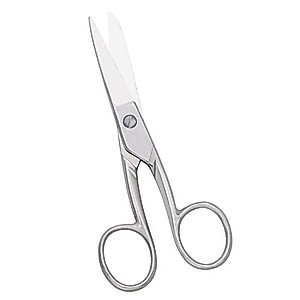 Yutoner Silver Scissors Tailor Fabric Sewing Paper Cutting Shears Stainless Steel Cutter Heavy Duty Leather Art Craft Office Scissors (5 Inch)