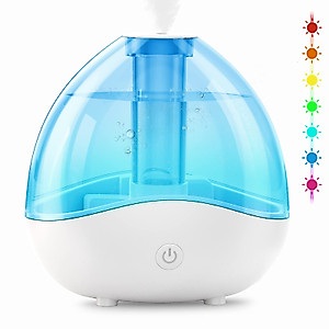 Cool Mist Humidifiers for Bedroom Large Room, Lerat Baby Humidifier with Night Light for Nursery, Auto Shut-off & Quiet Operation Humidifier for Plants, Air Ultrasonic for Pets, Indoor, Home, Office