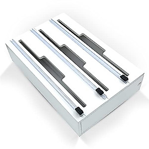 Plastic Wrap Dispenser with Cutter, Saran Wrap Dispenser with Cutter, Plastic Wrap Dispenser, Aluminum Foil Dispenser, Foil Organizer, Wrap Dispenser, Kitchen Wrap Organizer, 3 in 1 foil Dispenser
